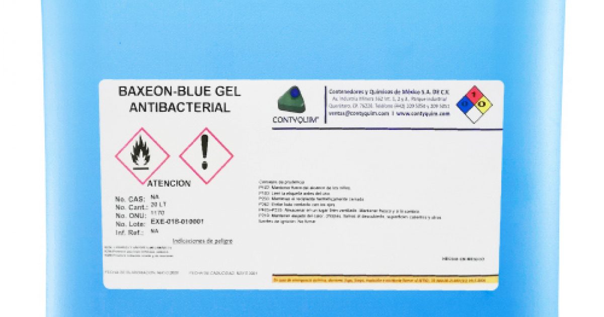 Contyquim | Productos | BLUE GEL ANTIBACTERIAL - BAXEON